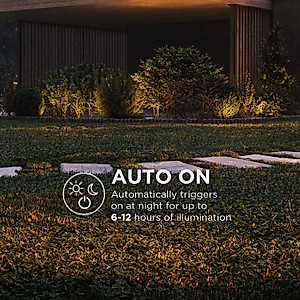 Home Zone Security Solar Spotlights - Outdoor 500 Lumen High Brightness 3500K Warm Spot Light with 3 in 1, In-ground, Wall Mount, or Flag Pole Setup Design, Black (2-Pack)