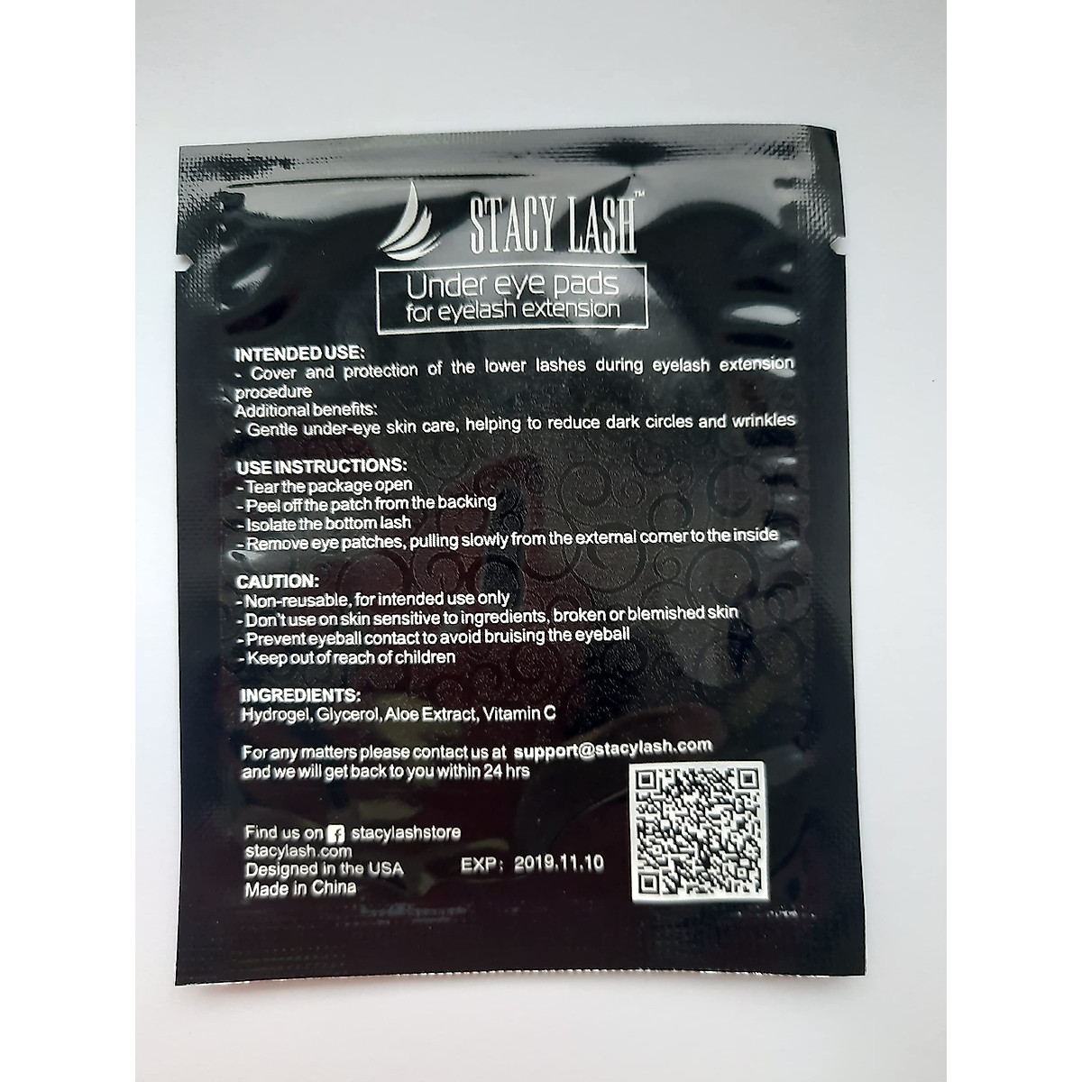 Extra Strong Evolution Eyelash Extension Glue 5ml + Primer 40 ml + 100 Pack Eye Pads + Shampoo 50 ml/Black Adhesive/ 1-2 sec Drying time/ 8 Weeks Retention/lint Free/Aloe Extract