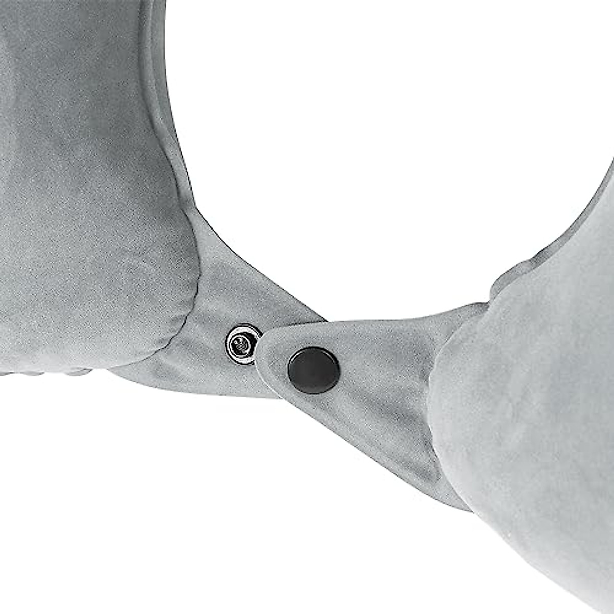 Makimoo Inflatable Travel Pillow, Neck Pillow for Travel, Inflatable Neck Pillow for Travel, Plane Pillow, Blow Up Pillow, Airplane Pillow for Neck, Waist, Back and Camping Cushion (Grey)