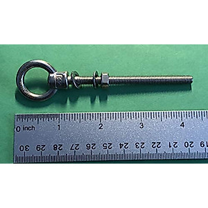 US STAINLESS 2 Pieces Stainless Steel 316 (Shape Type 307) M6 Lifting Eye Bolt 6mm x 80mm Marine Grade