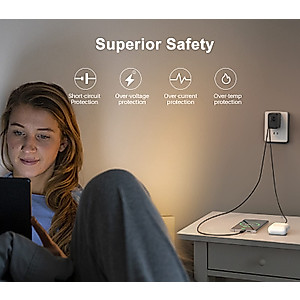 45W USB C Charger, K&ZZ Dual USB-C GaN Charger Foldable PD Super Fast Charger Block Compact Type C Wall Charger for iPhone 15/ 15Pro, Galaxy S23 Ultra/ S22/ Note, MacBook, iPad (45W, Black)