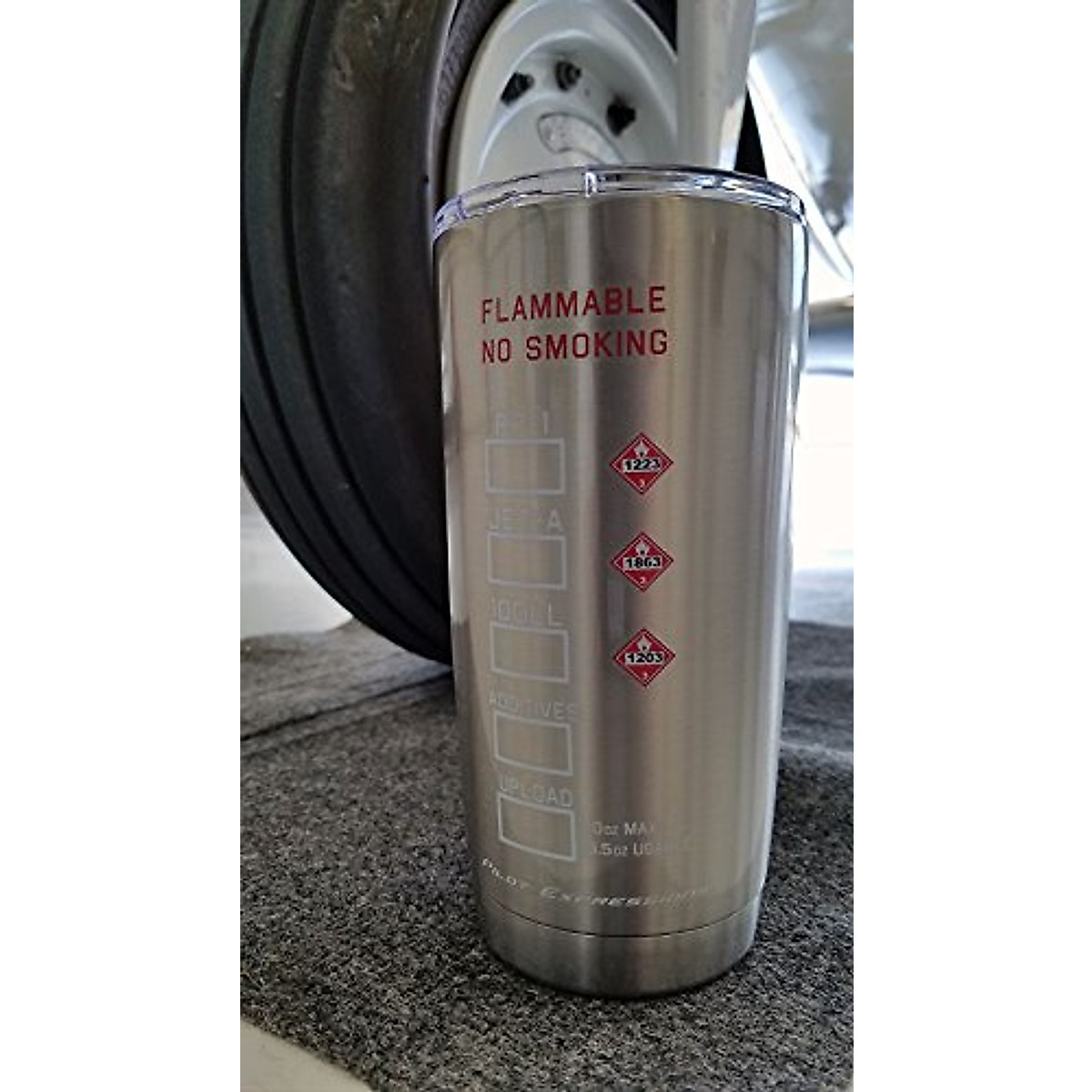 Pilot Expressions AV8R Taxiway Sign Stainless Steel Insulated Tumbler