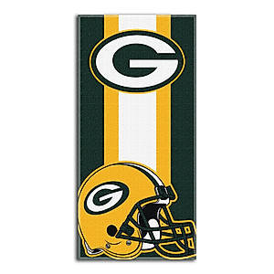 Northwest NFL Green Bay Packers Unisex-Adult Beach Towel, Cotton, 30" x 60", Zone Read