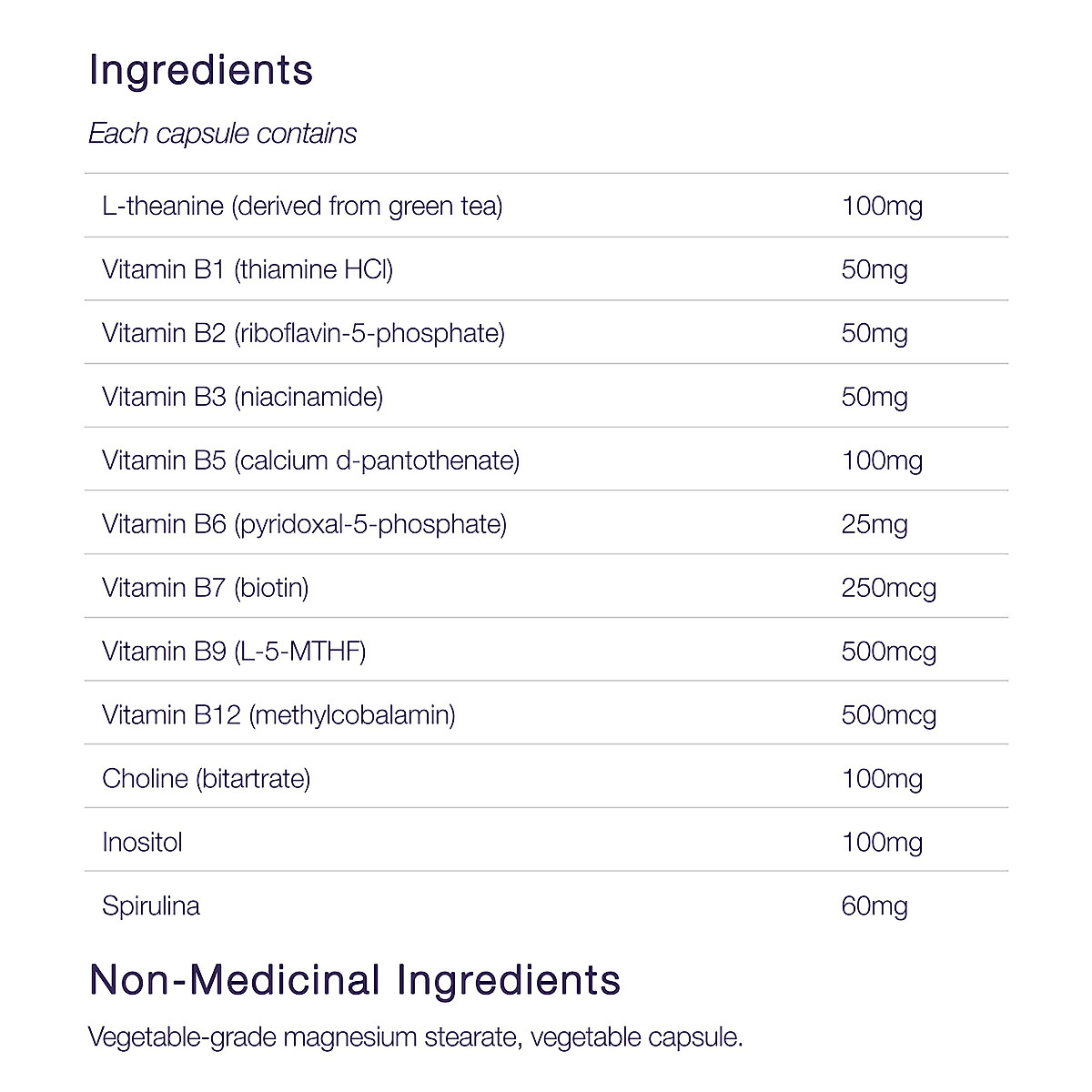 CanPrev Synergy B-Complex with L-Theanine Vegi Capsules, 60 Count