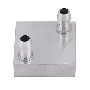 Computer Water Cooling Head, 40x40mm Water Cooling Aluminum Block for CPU Radiator Liquid Water Heatsink Cooler Internal Fin Thickness Only 0.5MM