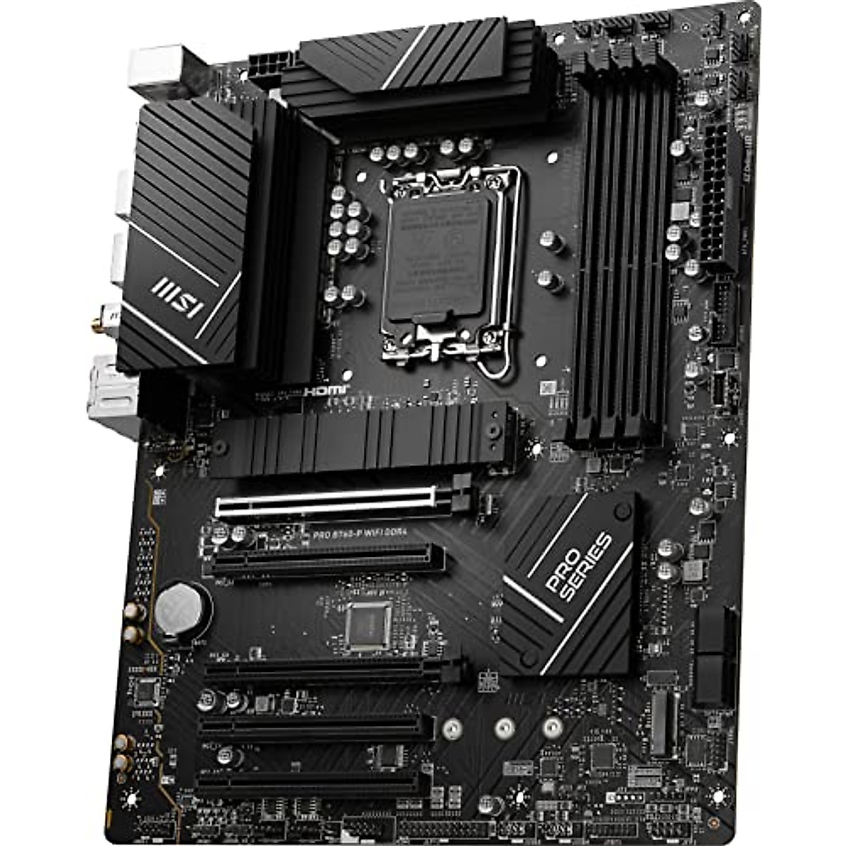 MSI PRO B760-P WiFi DDR4 ProSeries Motherboard (Supports 12th/13th/14th Gen Intel Processors, LGA 1700, DDR4, PCIe 4.0, M.2, 2.5Gbps LAN, USB 3.2 Gen2, HDMI/DP, Wi-Fi 6E, Bluetooth 5.3, ATX)