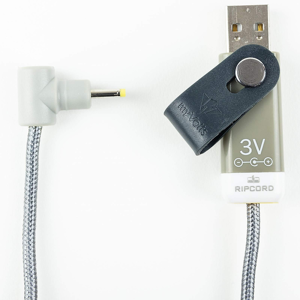 Title: MyVolts Revolt 2 x AAA Battery Eliminator Compatible with Teenage Engineering Pocket Operator Synth, with Ripcord USB Power Cable - Power from Any USB Port
