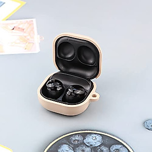 Wonhibo Cute Bear Case for Samsung Galaxy Buds 2 Pro/Galaxy Buds 2/ Galaxy Buds Pro/Galaxy Buds Live,Silicone Earbuds Cover with Keychain