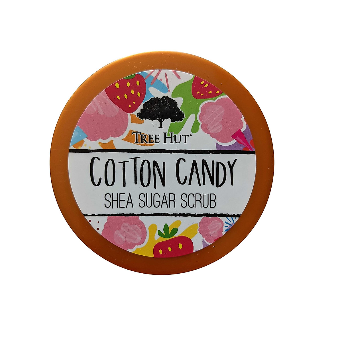 Tree Hut Cotton Candy Shea Sugar Scrub 18 Oz! Formulated With Real Sugar, Certified Shea Butter And Strawberry Extract! Exfoliating Body Scrub That Leaves Skin Feeling Soft And Smooth! (Cotton Candy)