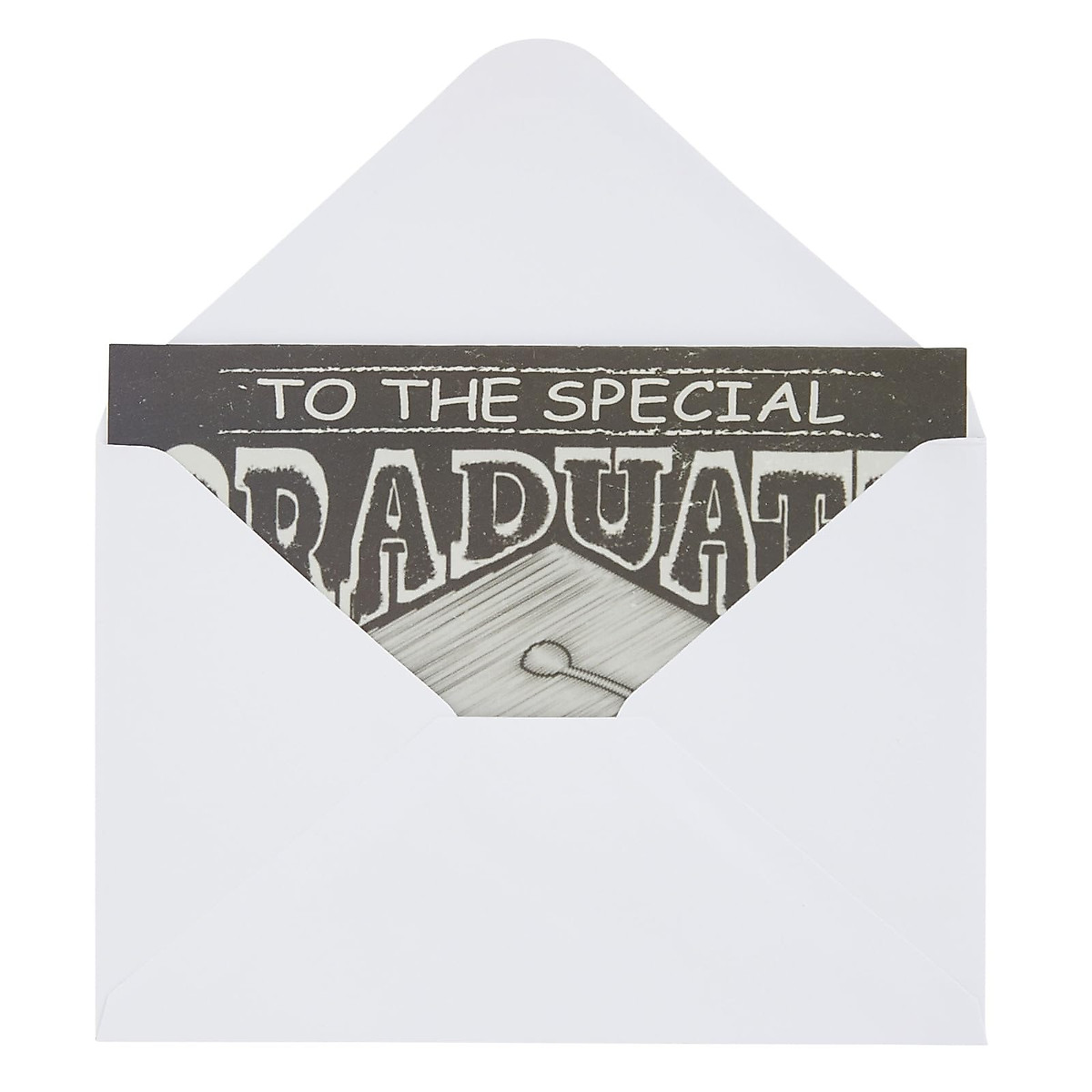 Best Paper Greetings 60 Pack Blank Graduation Thank You Cards with Envelopes, 6 Assorted Designs, Black and White (4 x 6 in)