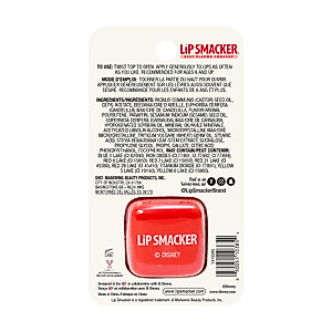 Lip Smacker Disney Minnie Mouse Cube Flavored Lip Balm, Minnie Joyful Cotton Candy, Clear, For Kids