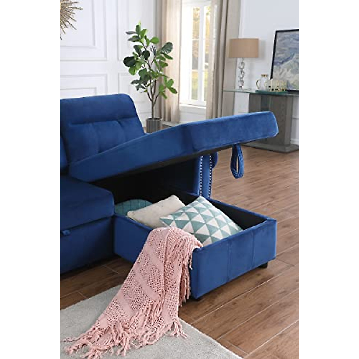 Lilola Home Ashton Sectional, Blue