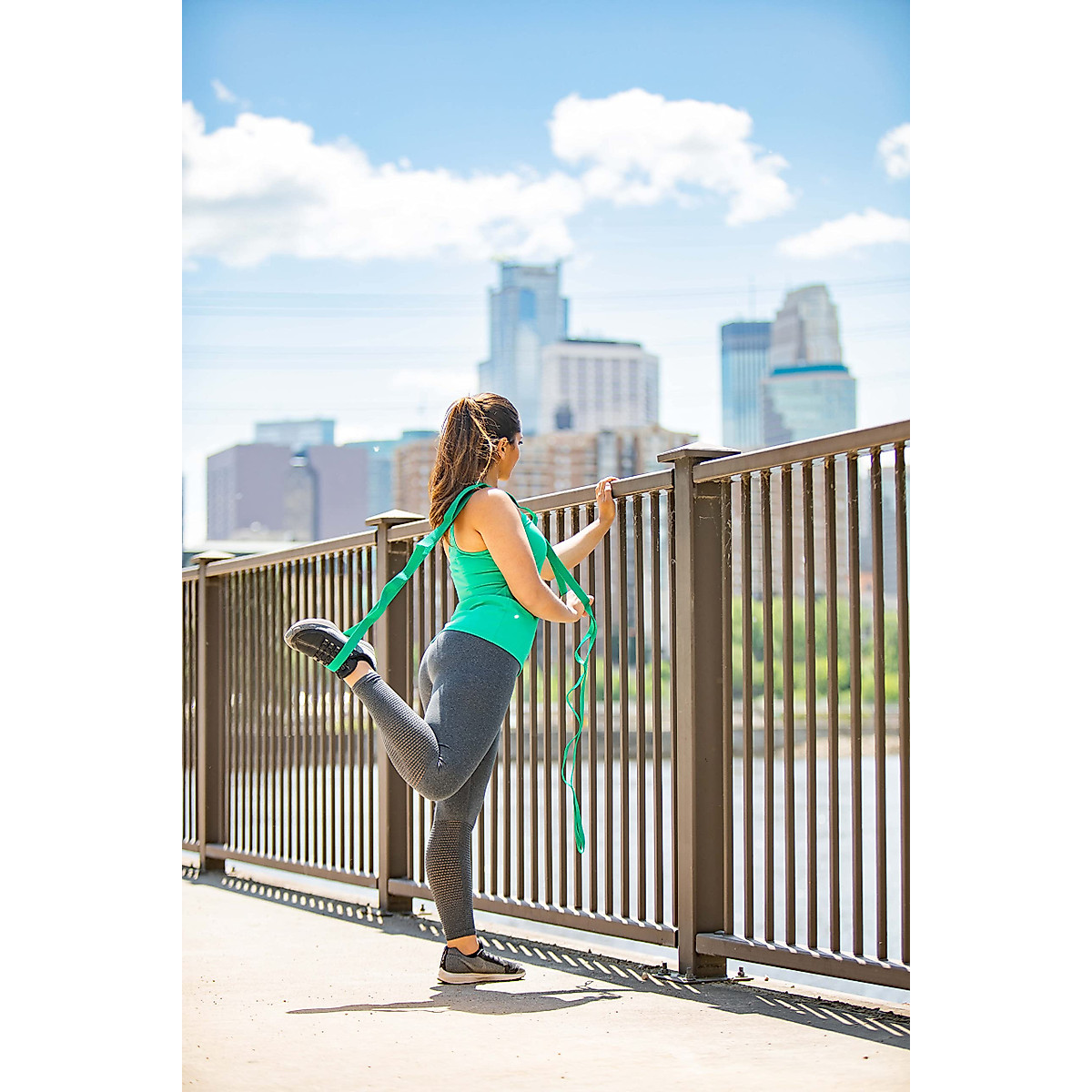 OPTP The Original Stretch Out Strap with Exercise Book, USA Made Top Choice Stretch Out Straps for Physical Therapy, Yoga Stretching Strap or Knee Therapy Strap