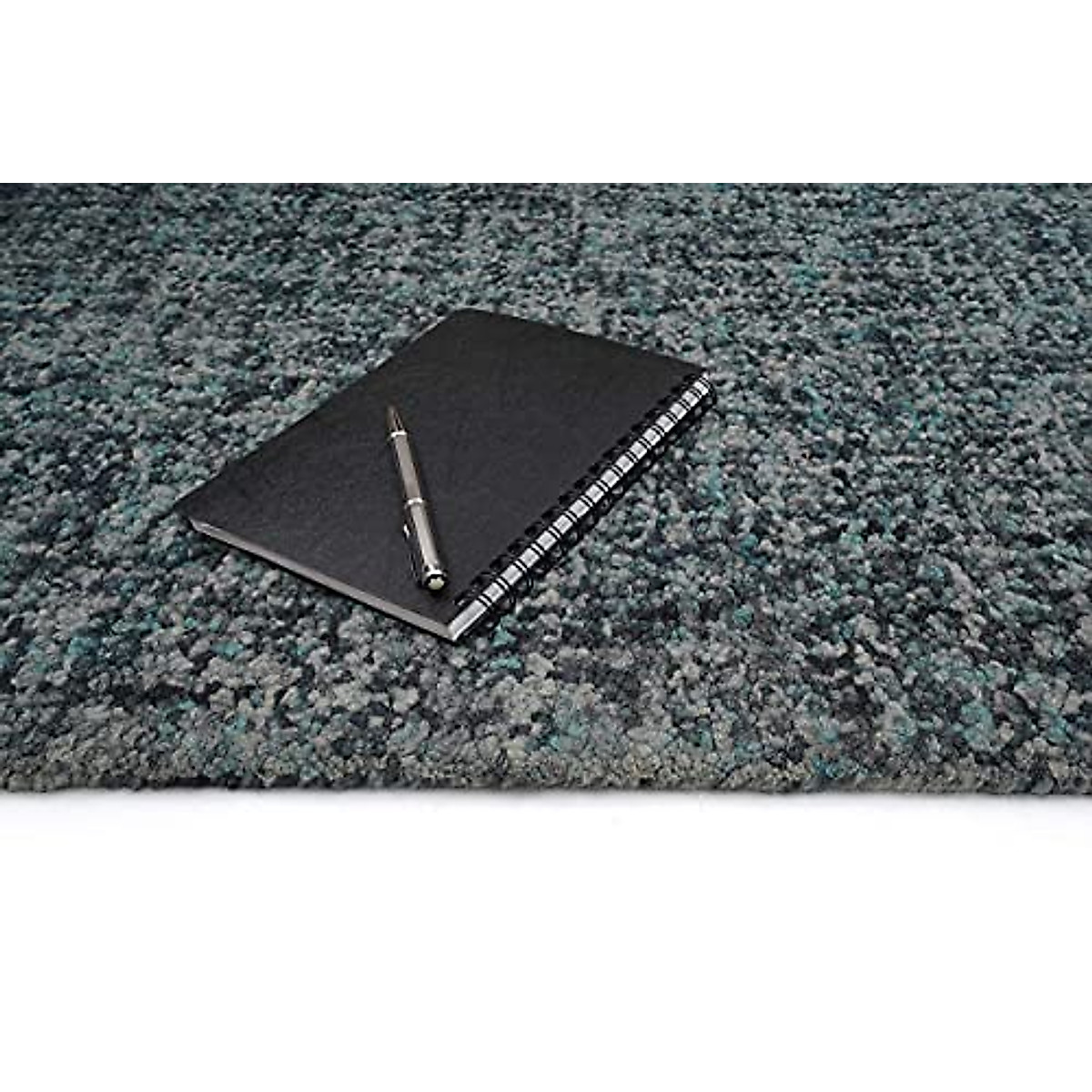 LOOMINAIRE Handmade Carpet Nomad Midnight Blue Wool Natural Fiber Easy Maintenance Rug for Living Room Bed Room Family Room Floors (8' x 10')