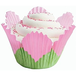 Wilton BAKECUPS 24CT, STD, Pink Petal