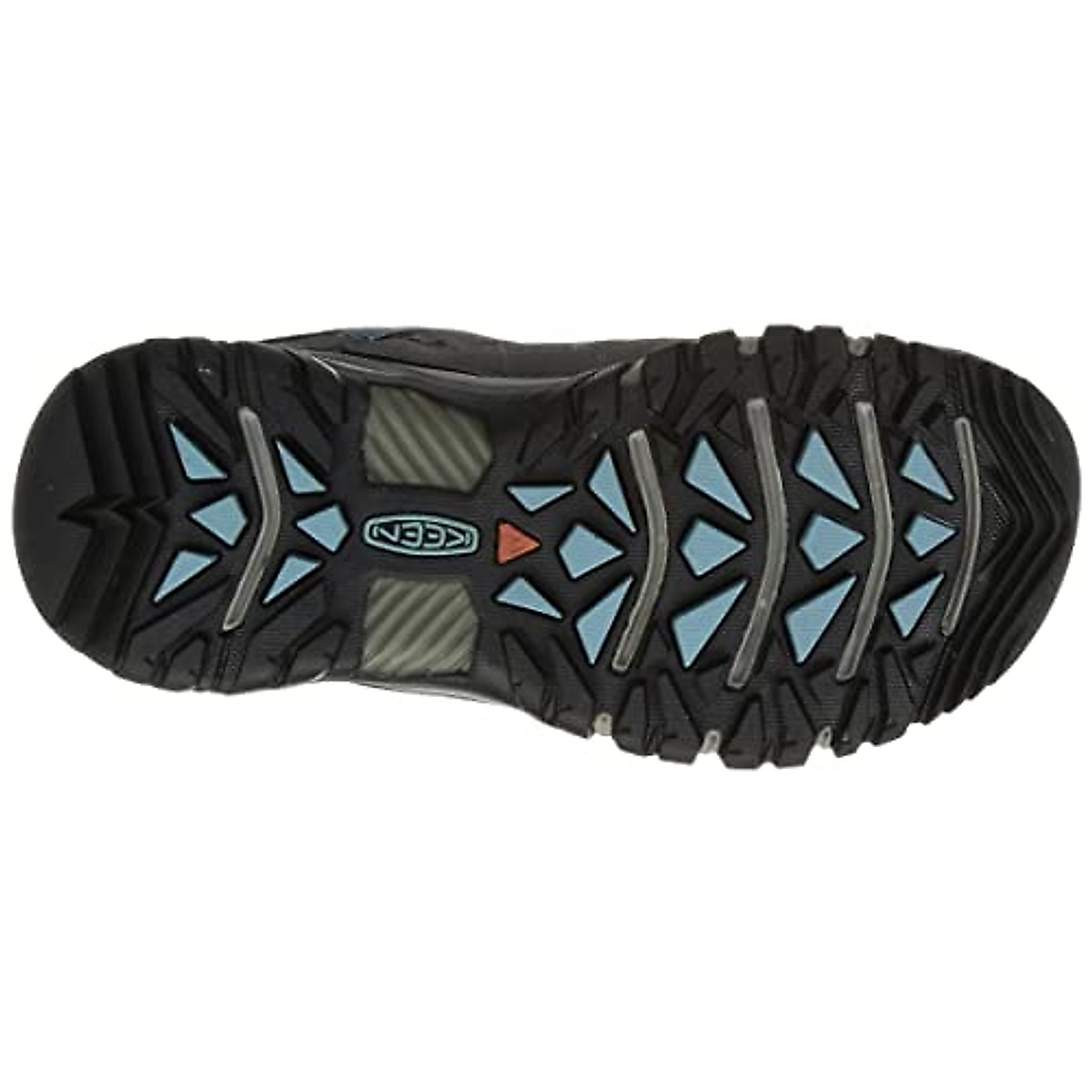 KEEN Women's-Targhee 3 Low Height Waterproof Hiking Shoes, Magnet/Atlantic Blue, 8.5