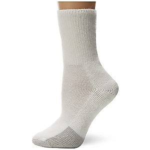 thorlos womens Tc Max Cushion Cuff tennis socks, White, Medium US