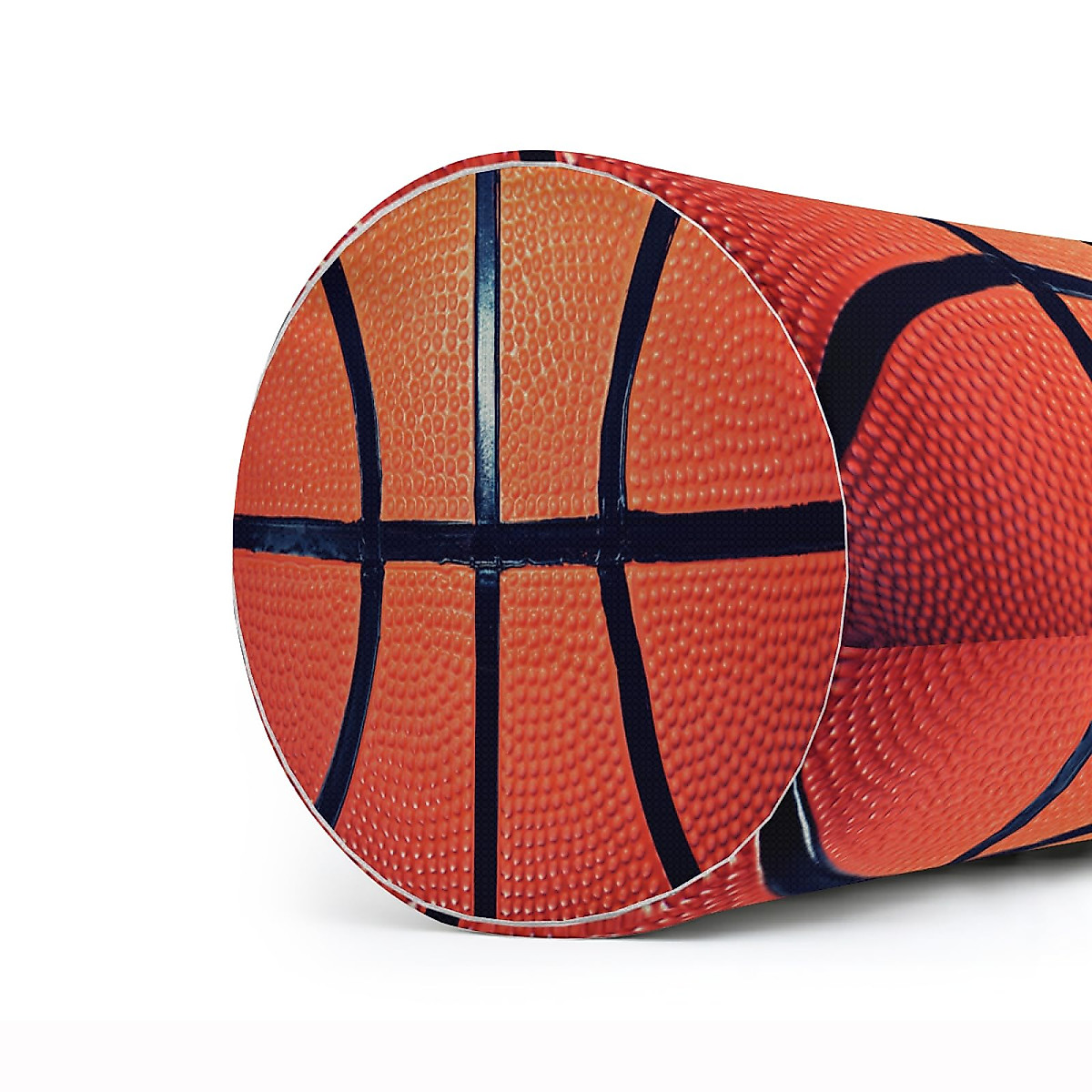 Laundry Basket with Handle Basketball 45L Laundry Hamper Collapsible Toys Storage Basket with Drawstring Toys Room Storage Basket