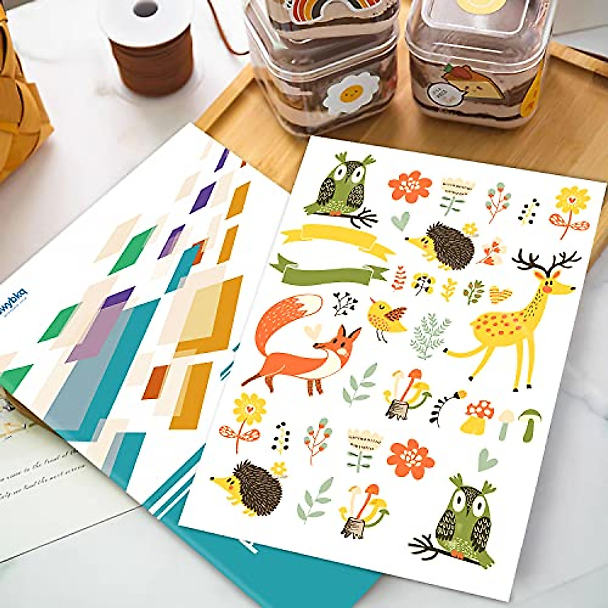 Sticker Paper Printable Vinyl for Inkjet Printer, 50 Sheets Translucent Waterproof Clear Labels