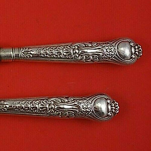 Coburg by Mary Chawer English Sterling Silver Roast Carving Set 2pc HH WS c.1836