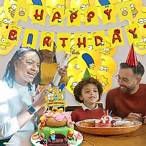 Party Supplies , Birthday Party Set Includes Happy Birthday Banner,Cake Toppers,Birthday Balloons for Kids Birthday Decorations