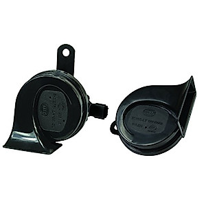 HELLA 011225921 Black 12V BX Trumpet Horn Kit