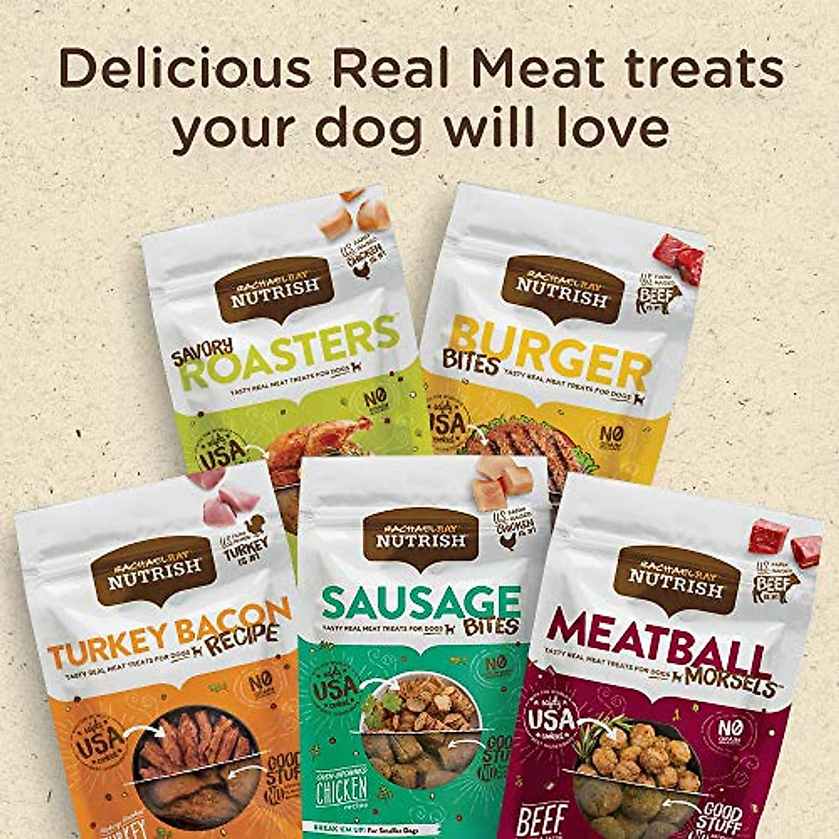 Rachael Ray Nutrish Turkey Bites Turkey Recipe With Hickory Smoke Bacon Flavor Dog Treats, 12 oz. Pouch