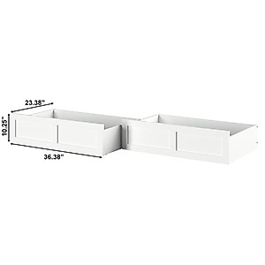 AFI, Bed Drawer Set of 2 Twin/Full, White