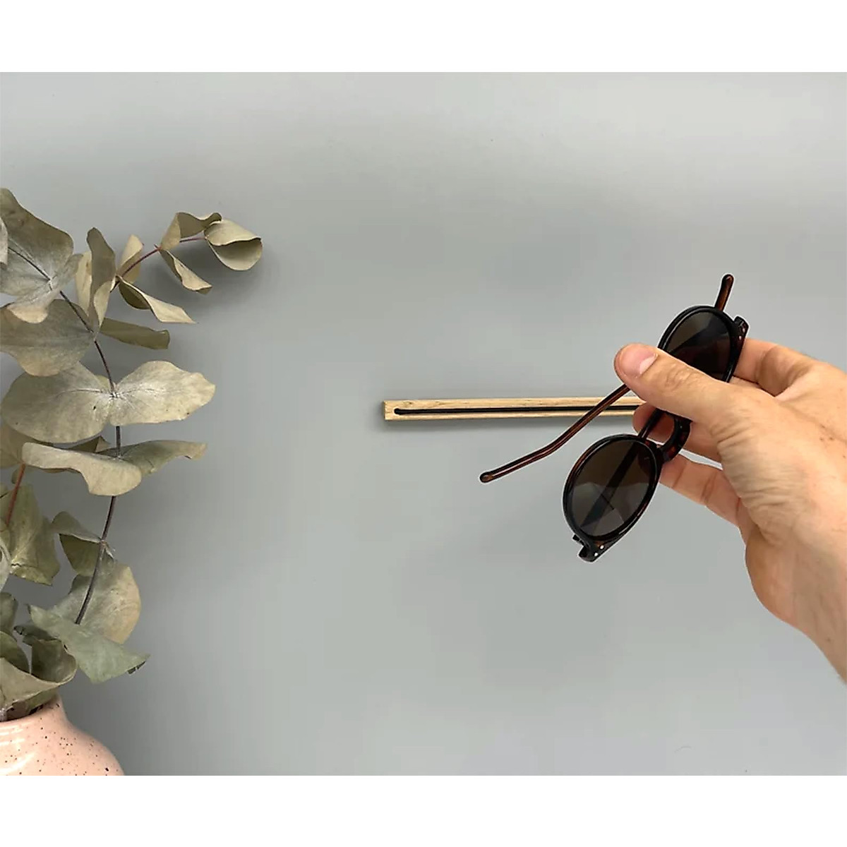 Wooden Sunglass Holder for Wall - Sunglass Organizer and Storage, Eyeglass Holder for Home, Wall-Mounted Sunglass Rack Stand - Keep your Reading Glasses, and Sunnies Organized and within Reach