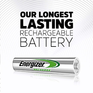 Energizer Recharge Power Plus AA 2300 mAh Rechargeable Batteries, Pre-Charged, 4 Count
