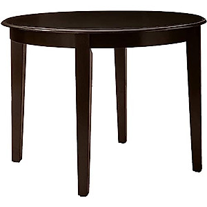 East West Furniture BOT-CAP-T Boston Round Modern Dining Table for Small Spaces, 42x42 Inch, Cappuccino