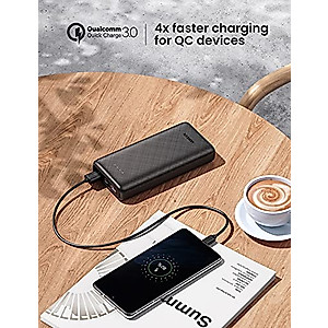 UGREEN Portable Charger 20000mAh - PD 20W Power Bank Fast Charging Including 2 USB-C Cables, Compatible with Samsung Galaxy S23/S22/S21/S20/S10, iPhone 14/iPhone 13/iPhone 12 Series/iPad