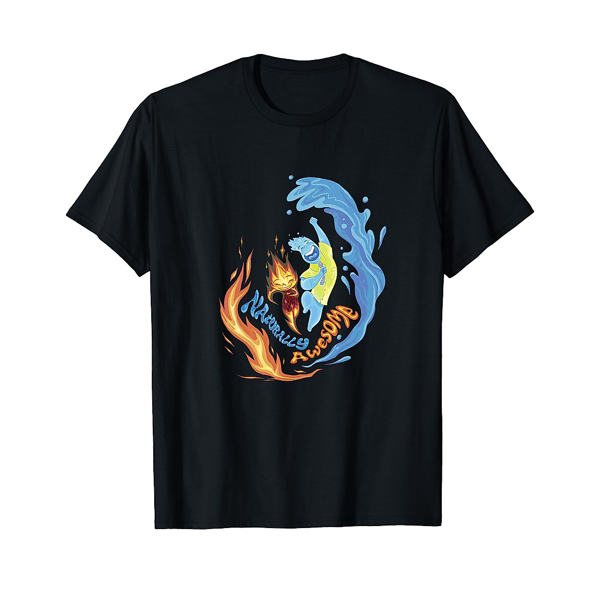 Disney Pixar Elemental Naturally Awesome Ember & Wade Shot T-Shirt
