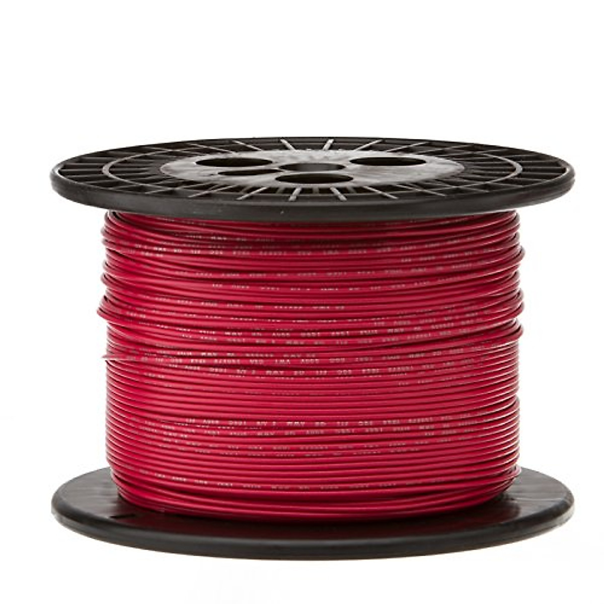 Remington Industries 18UL1007SLDRED1000 18 AWG Gauge Solid Hook Up Wire, 1000 feet Length, Red, 0.0403" Diameter, UL1007, 300 Volts