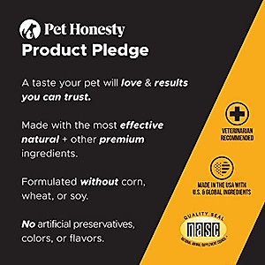 PetHonesty Allergy Skin Health - Fish Oil for Dogs Omegas, DHAGold, Flaxseed, Probiotics for Itch-Free Skin, Shiny Coats, Helps Reduce Shedding, Soft Chews for Healthy Skin & Coat - 90 ct (Salmon)