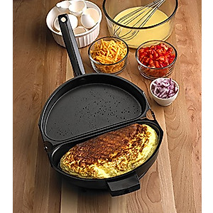 Fox Run Egg Pan, Non-Stick Folding Omelette Pan, 8"