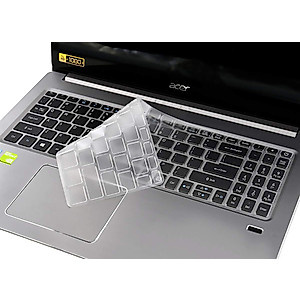 CaseBuy Ultra Thin Keyboard Cover Skin for Acer Aspire 5 Slim Laptop 15.6" A515-45 A515-56 A515-46 A515-43 A515-54 A515-54G A515-55 A515-55T/55G, Acer Aspire 3 A315-54/55/56/57/58 Keyboard Cover, TPU