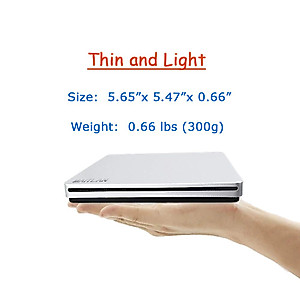 External 3D Blu-ray and DVD CD Players USB 3.0 SuperDrive Optical Drive for Apple iMac 27 21.5 Inch Mac Pro Book 2019 2020 2021 2022 Desktop Computers PC, Dual Layer 8X DVD+-RW DL 24X CD Writer