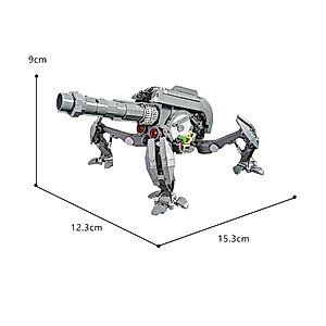 J-1 Proton Cannon Building Kit, Cclone Robot Artillery Building blocks Mecha Toy, Movie Confederacy Wars Series Weapon Collection Model (923pcs)