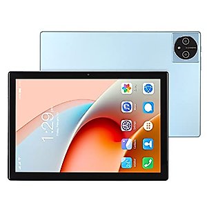 Acogedor 2 in 1 Tablet 10.1 Inch, Android 12.0 Tablets, Support 4G Band Calling Function, 2.4GHz and 5G WiFi Connection, 8GB RAM 256GB ROM, WiFi, GPS, BT (Blue) (US Plug)