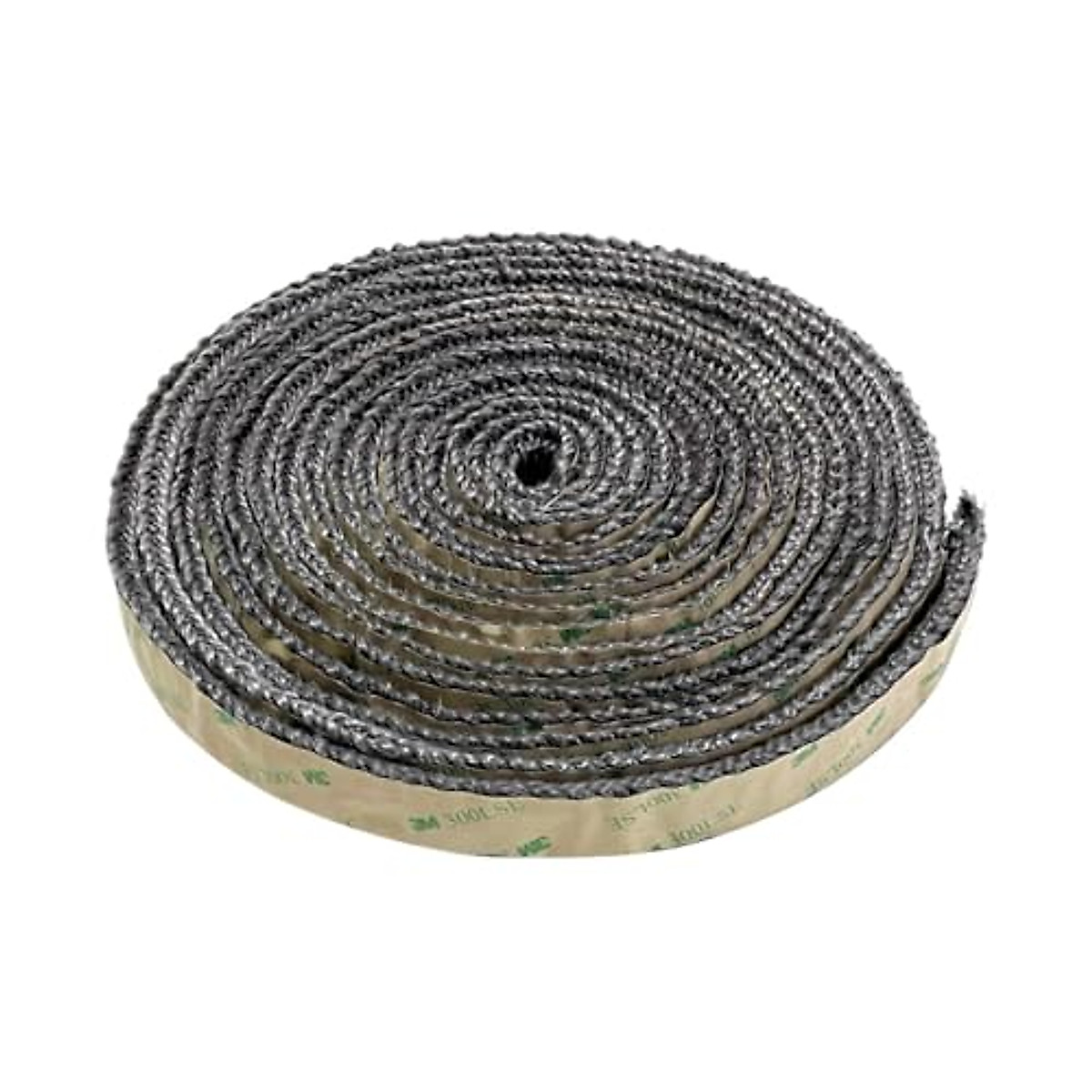 Protalwell Self Adhesive Stove Window Glass Gasket Tape, 1" Width 72" Length, Flat Stove Door Glass Gasket, Self Stick Flat Gasket Tape for Stove and Fireplace Window Glass
