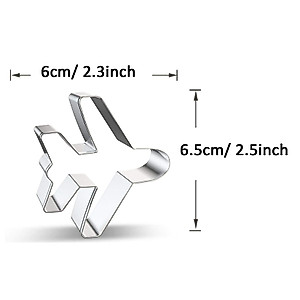 WJSYSHOP Airplane Aircraft Cookie Cutter