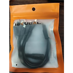 Xwell DC Power Splitter Cable 1 Female to 8 Male Wire Y Adppter 5.1mm X 2.1mm for CCTV Security Cameras and LED Strip Lights