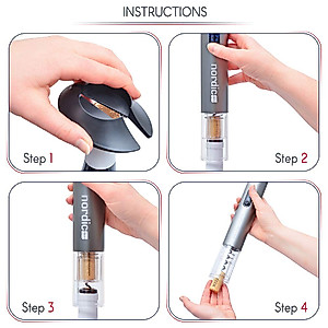 Electric Wine Rechargeable – Corkscrew Wine Foil Cutter & Electrical Wine Opener with Charger – Wine Lover Gifts – Wine Accessories Kit - by DailyNordic