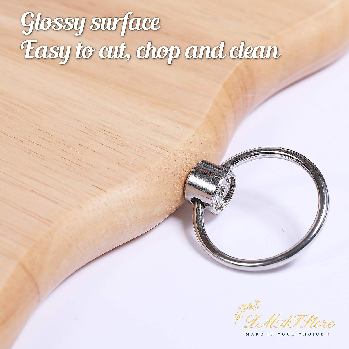 DMATStore CUTE DESIGN WOODEN CUTTING BOARDS for KITCHEN KNIFE FRIENDLY EASY to CLEAN WOODEN CHOPPING BOARDS BREAD BOARDS FOR KITCHEN CUTTING BOARD LARGE (BELL PEPPER)