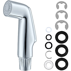 Hygie Rinse Kitchen Sink Side Sprayer Head Replacement Universal Sink Sprayer Attachment Compatible with Delta, Moen, Kohler OEM Brand, Kitchen Sink Faucet Sprayer Head, Chrome Finish