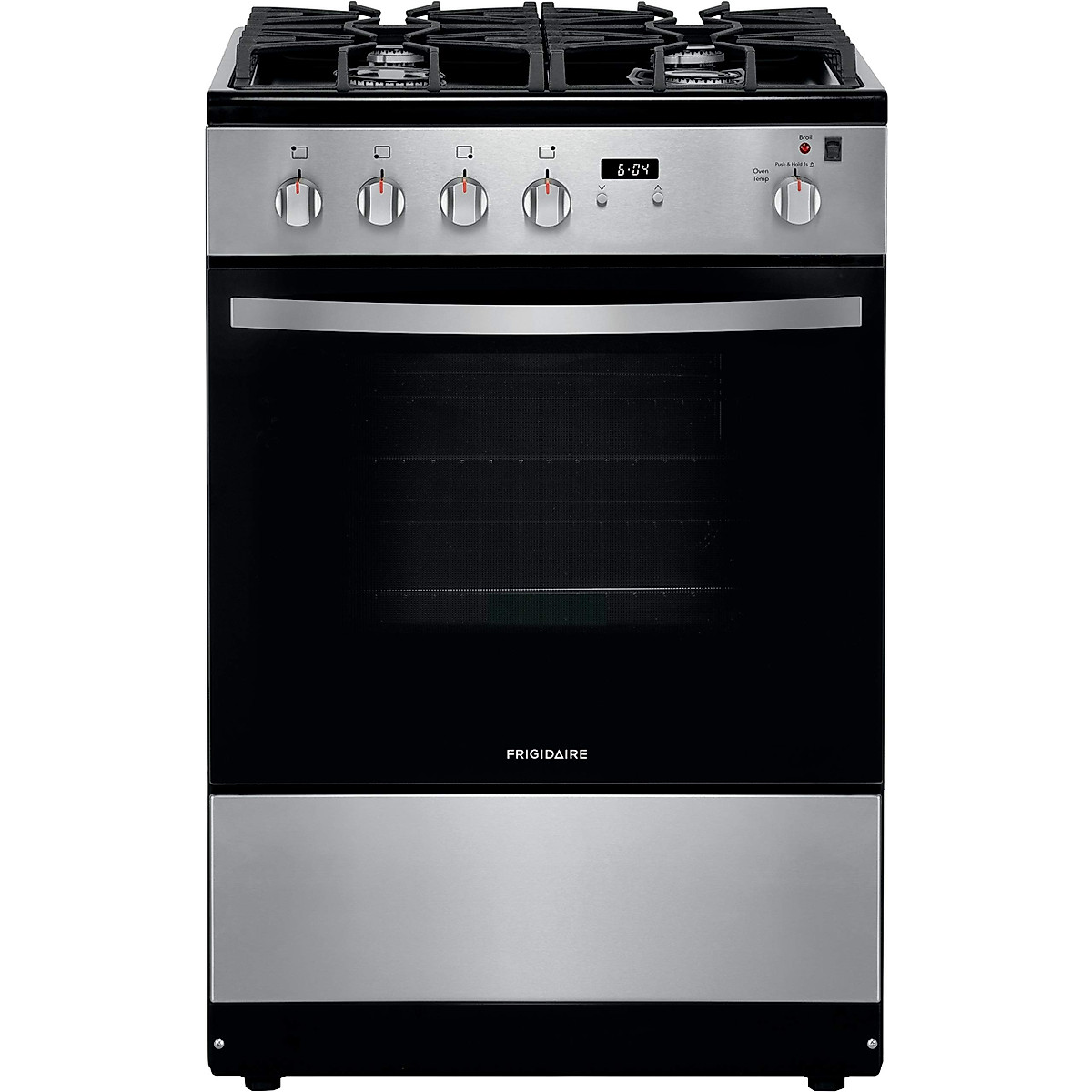 Frigidaire 24 in. 1.9 Cu. Ft. Gas Range in Stainless Steel with Continuous Cast Iron Grates, ADA Compliant