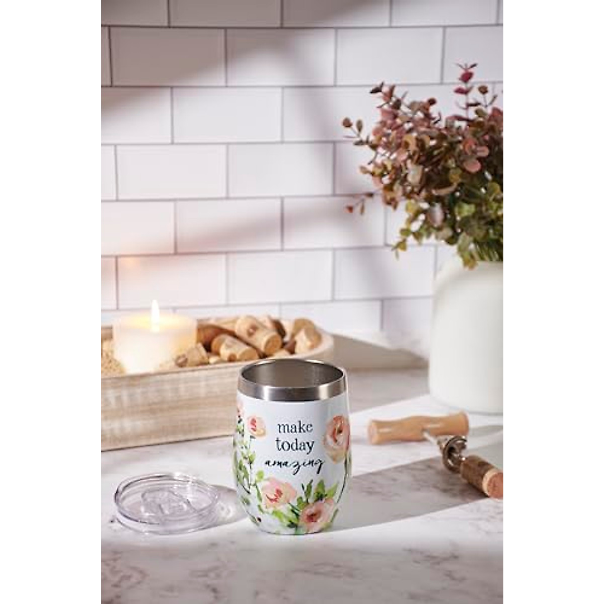 Primitives by Kathy Wine Tumbler Make Today Amazing Insulated