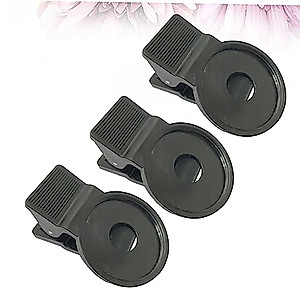 UKCOCO 37mm Clip 3pcs Phone Camera Lens Clip Universal Clip Lens Phone Lens Clip Wide Angle Lens for Cellphone Mobile Phone Macro Lens Wide-Angle Lens Cell Phone Caliber Black Telephone