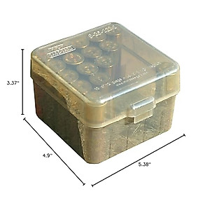 MTM 25 Round Shotshell Box (Clear Smoke), Large
